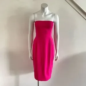 Black Halo | Dresses | Black Halo Olsen Strapless Sheath Dress Pink 4 ...